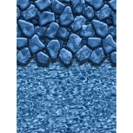 12'x24' Oval 48"-52" Boulder Overlap Liner - Pools Above Ground