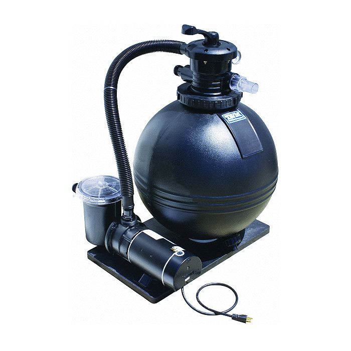 18' Round 52" Deep Caribbean Pool & Sand Filter Package - Pools Above ...
